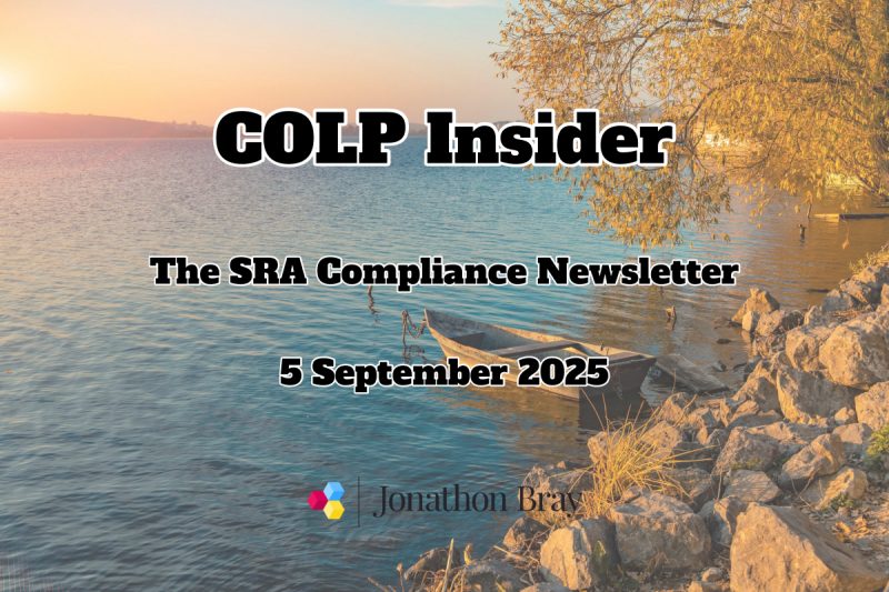 COLP Insider - The SRA Compliance Newsletter 5 September 2025 ...