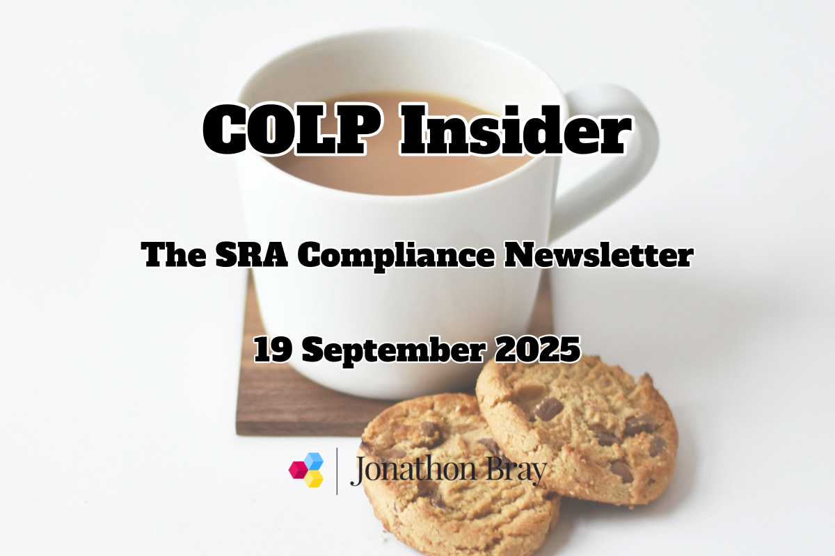 COLP Insider - The SRA Compliance Newsletter 19 September 2025 ...